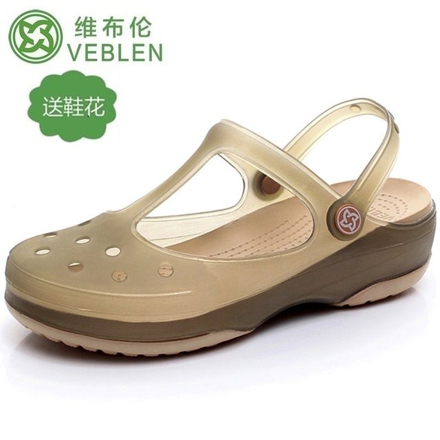 Veblen holes Female summer anti -slip sloper and soft bottom beach shoe ...