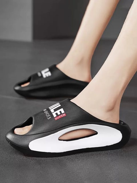 Slipper Men's 2024 new summer wearing step -stepping on shit ...