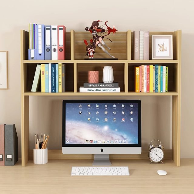 Desk bookshelf storage rack student dormitory desktop small bookcase ...