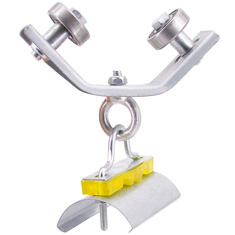 Crane Driving Angle Iron Track Suspension Line Pulley - Adjustable ...