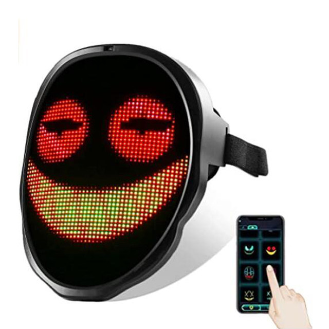 Science and technology mask full face light emitting app sensing face ...