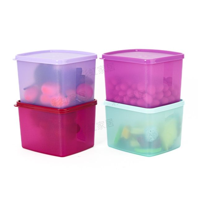 Tupperware 800ML square fruit and vegetable refrigerated storage box ...