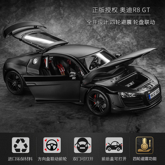 Audi car model 1:18 Meritor figure Audi R8 sports car car model ...