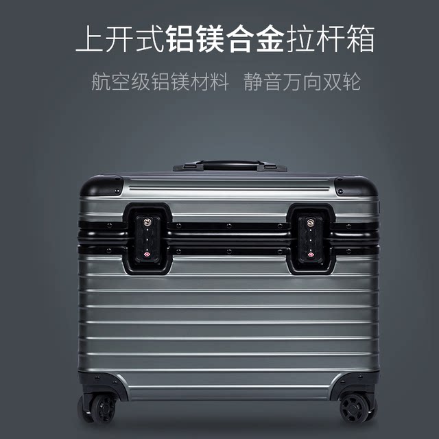 All-aluminum magnesium alloy suitcase, boarding case, camera trolley ...