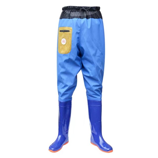 Underwater pants reservoir rain pants with rain boots waterproof ...