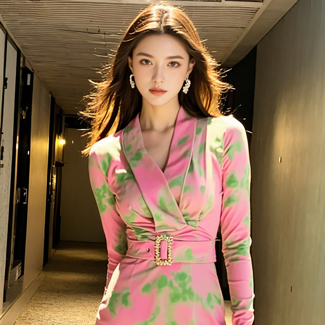 Professional slim-fitting dress for formal occasions, early autumn ...