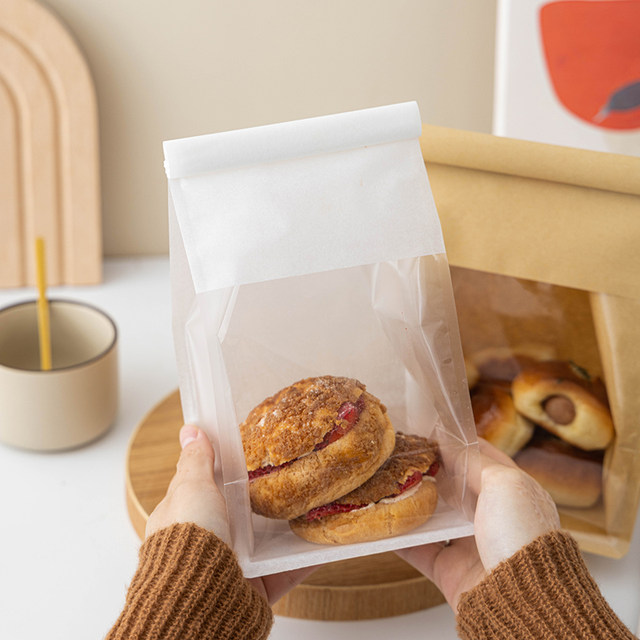 450g toast bread packaging bag sliced toast mochi croissant packaging ...