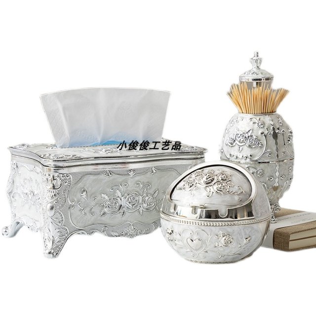 European Internet celebrity luxury plastic tissue box toothpick ashtray ...