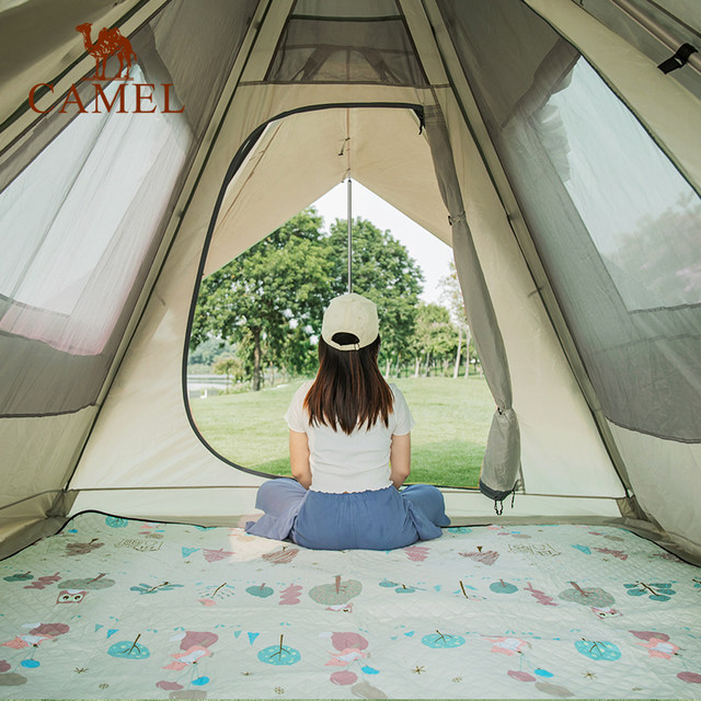 Camel Outdoor Pyramid Tent Portable Folding Indian Camping Camping ...