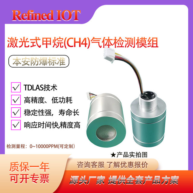 Laser methane sensor industrial combustible gas online monitoring CH4 ...