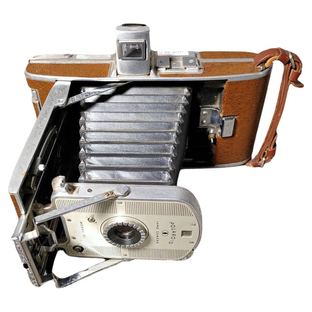 1950s antique camera American Polaroid leather cavity camera 95b ...