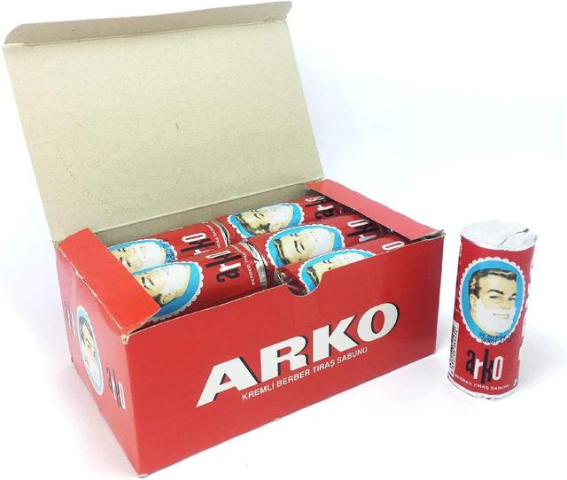 Turkey imported ARKO men's shaving soap foam rich solid softening beard ...