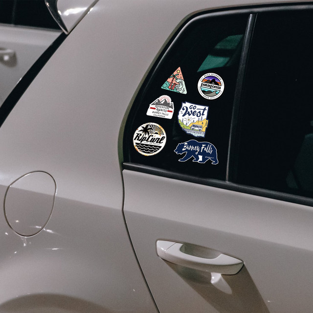 Cross-country camping and skiing outdoor modified car stickers storage ...