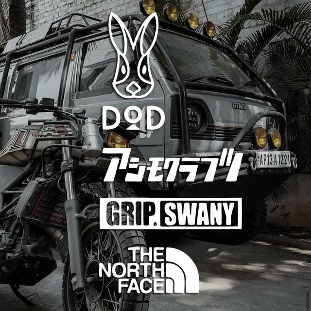 Car rear window personality reflective stickers off-road outdoor rear ...