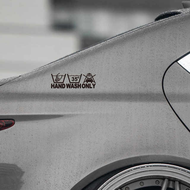 Creative washable label hand wash car window glass personalized ...