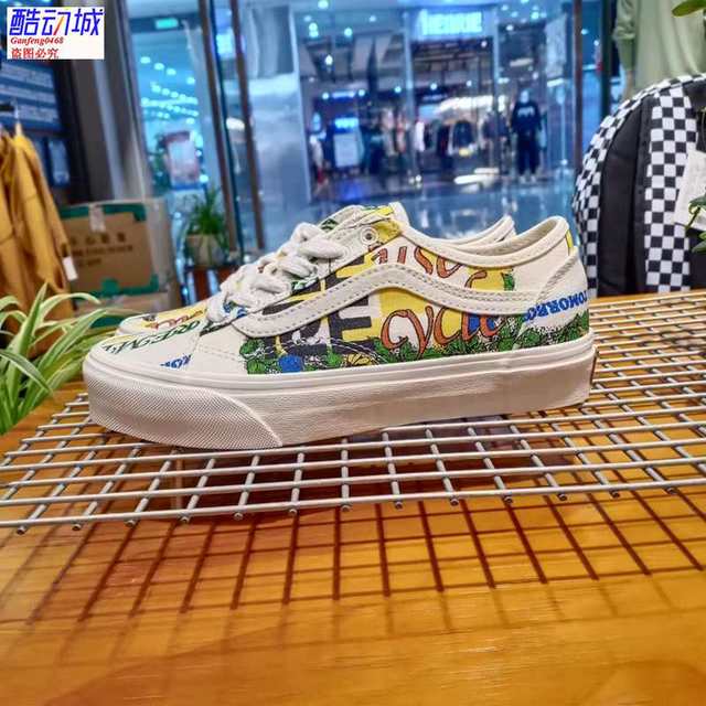 VANS genuine 22 spring OLDSKOOL pattern printed men's and women's ...