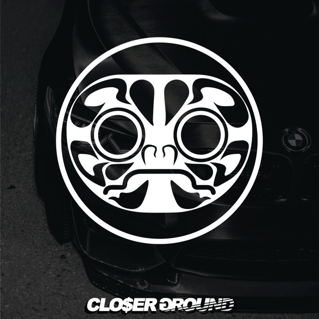 Japanese modified car in front gear and rear glass car stickers Dharma ...