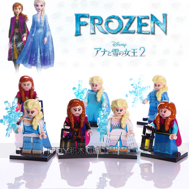 Chinese Building Blocks Frozen 2 Animation Building Blocks WM6084 Elsa ...