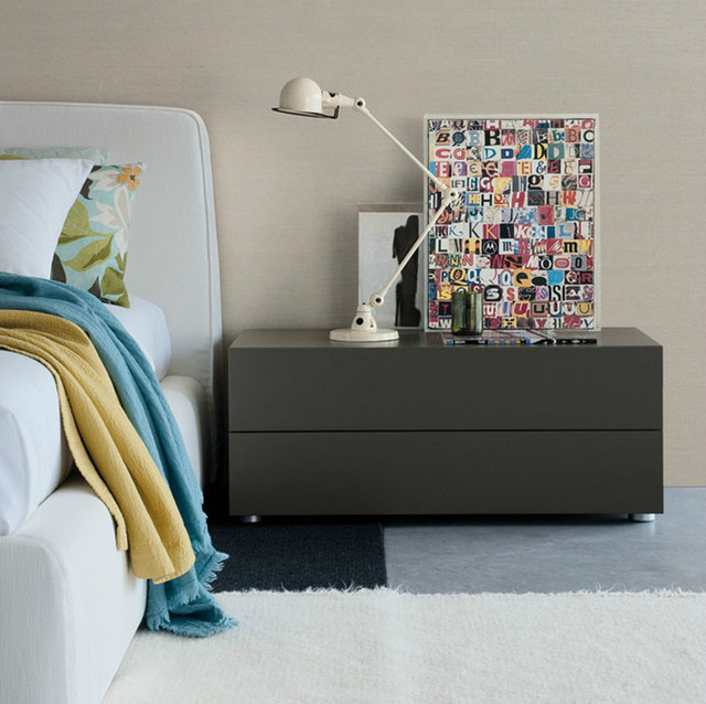 Simple modern bedside table minimalist drawer cabinet bedside cabinet ...