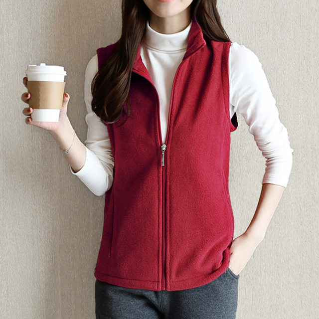 Cunno shaking velvet vest female spring and autumn warming vest caught ...