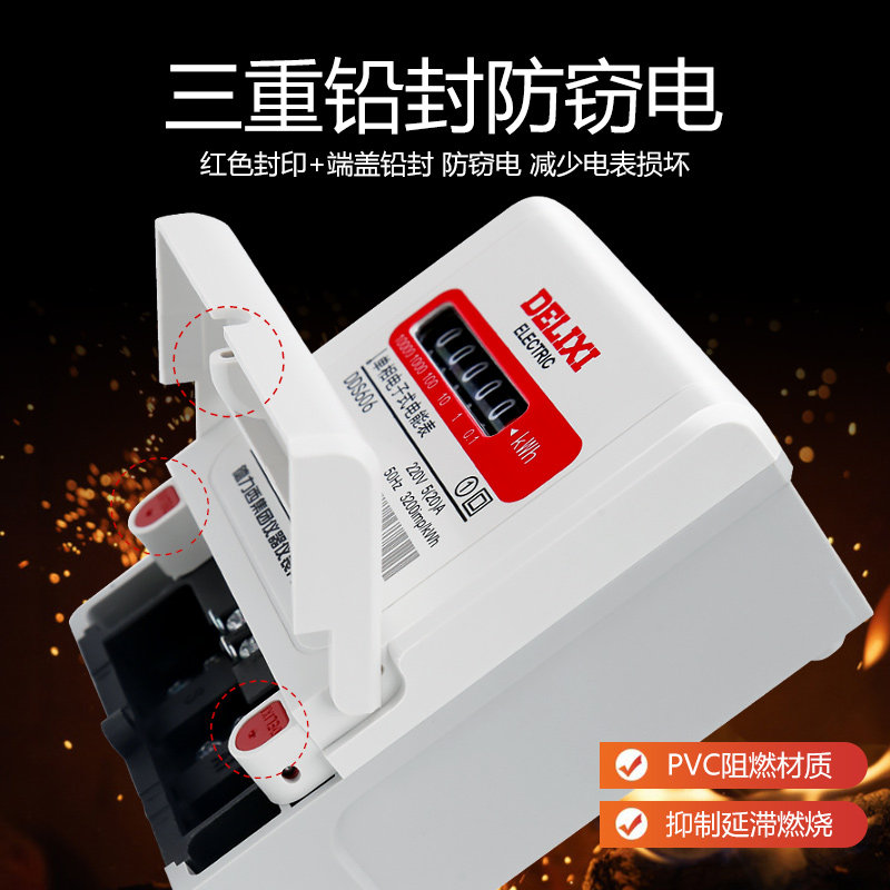 5. Delixi Electric Meter for Smart Home Energy Monitoring