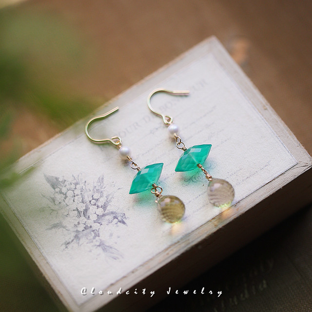 Cloudcity original design refreshing temperament niche lemon crystal ...