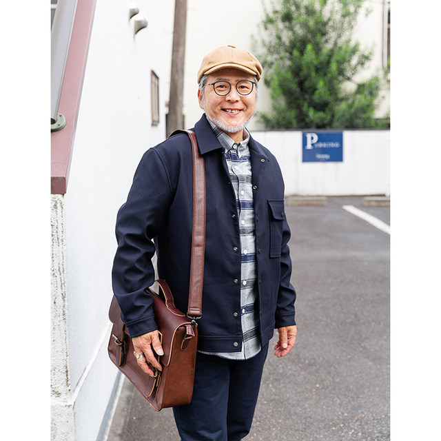 Dad's coat spring and autumn middle-aged and elderly men's loose jacket ...