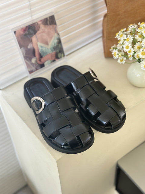 Dudu Little Dudes Weaving Slipper Women 2024 Summer Summer Bao Toutou ...