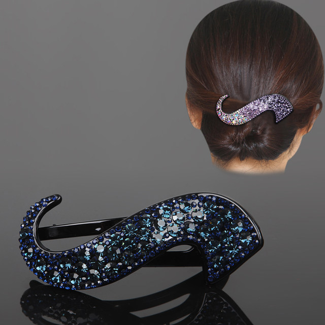 Internet celebrity style grab clip Korean diamond-encrusted rhinestone ...