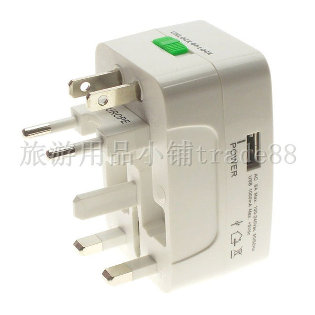Global Single USB Universal Converter China, Europe, USA, Japan, South ...