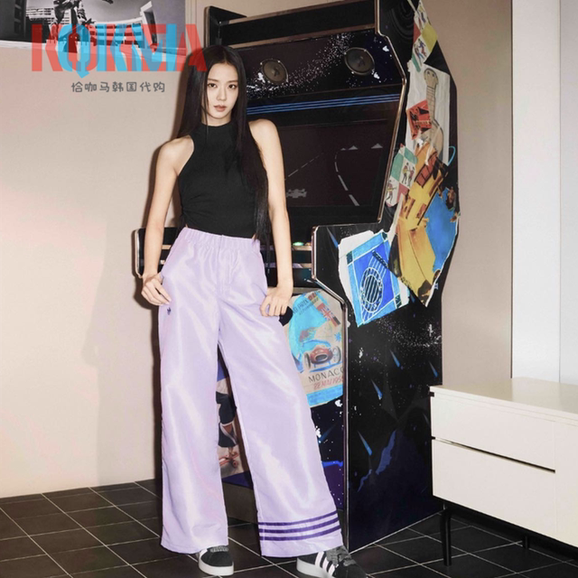 Adidas Adidas Clover BlackPink Women's Casual Wide-Leg Sweatpants ...