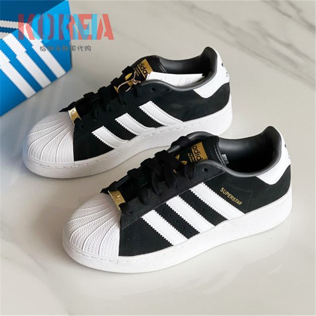 Adidas Adidas clover SuperStarXLG men's and women's shell toe thick ...