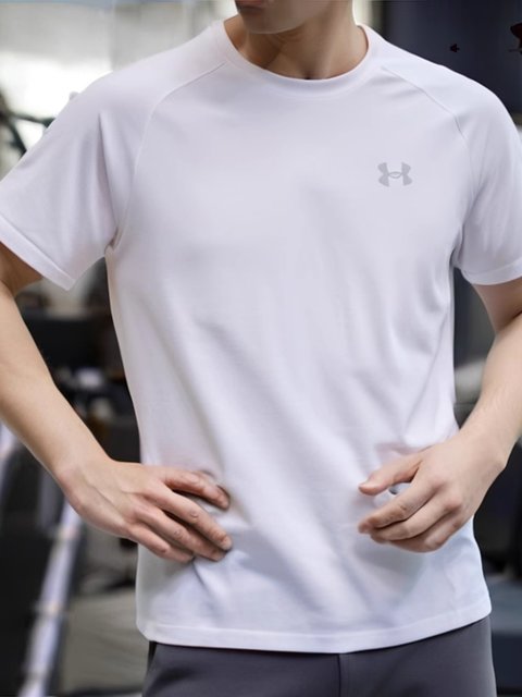 Under Armour's official fitness short-sleeved men's spring and summer ...