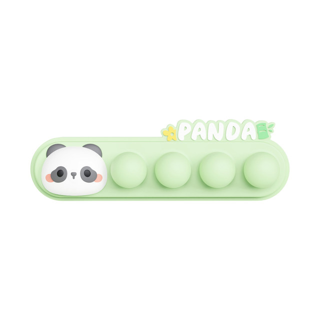 Cartoon Panda Cable Fixer Desktop Cable Manager Mobile Phone Headphone ...