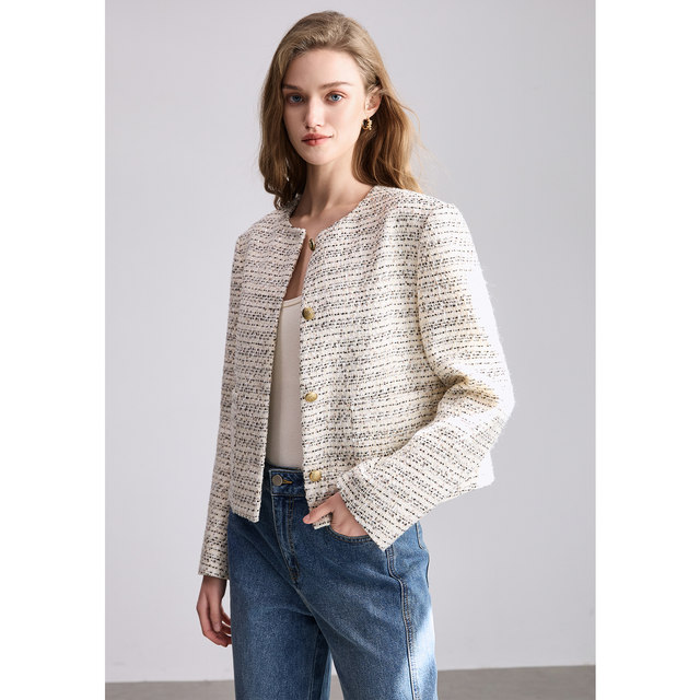 BasicHouse/Baijiahao Light Luxury Small Fragrance Jacket Women's 2024 ...