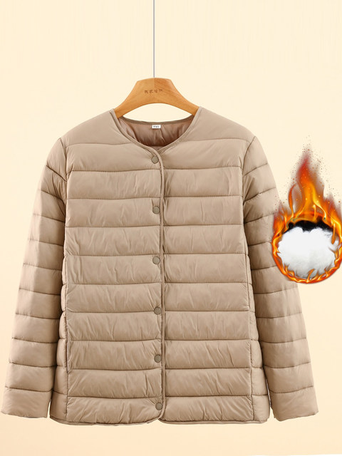 2024 Winter Women's Lightweight Plel Cotton Cotton Server Moms Loose ...