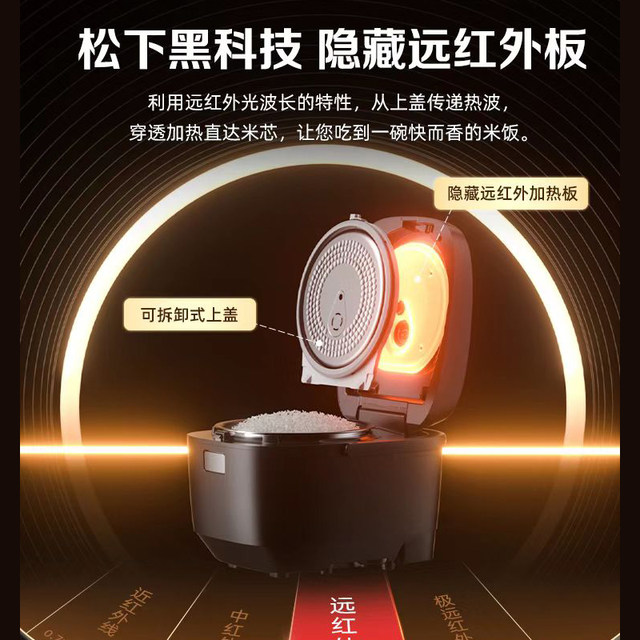 Panasonic Yuan infrared home rice cooker IH heating multi-function ...