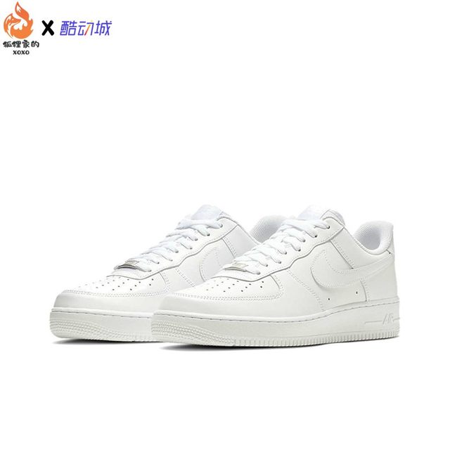 NikeairForce1 Air Force No. 1 AF1 Pure White Black Wheat Low Classic ...