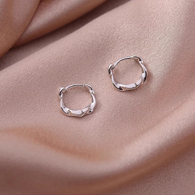 S925 Silver Needle Tingle Ear Baste Ear Nourishing Ear Panel Earrings ...