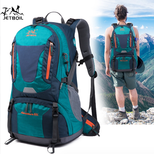 Professional mountaineering bag 50L outdoor backpack waterproof men and ...