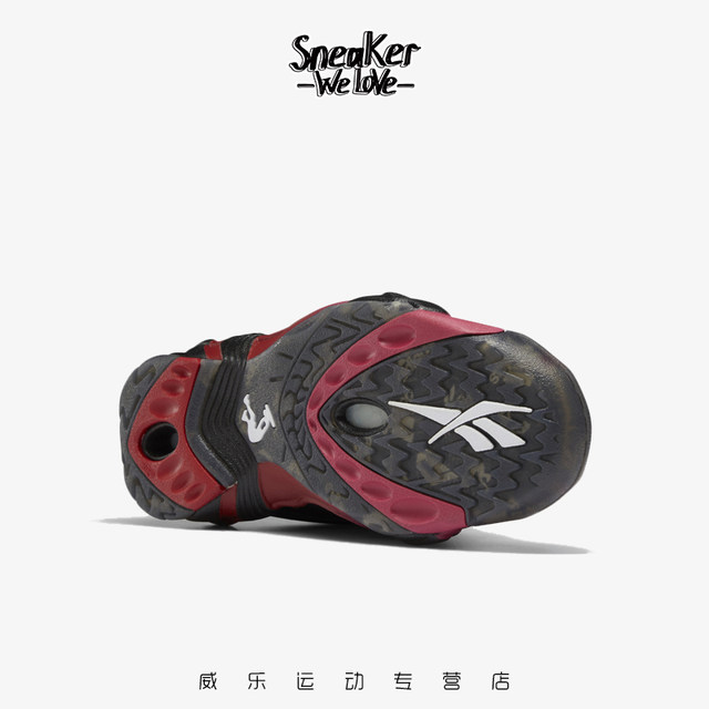 Reebok SHAQNOSIS black and red classic high-top sports basketball shoes ...