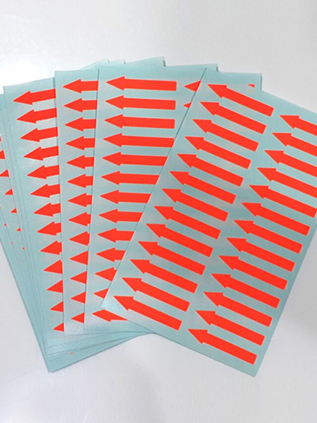 Latech Fluorescent Arrow Stickers - Multi-Color Dot Labels for ...