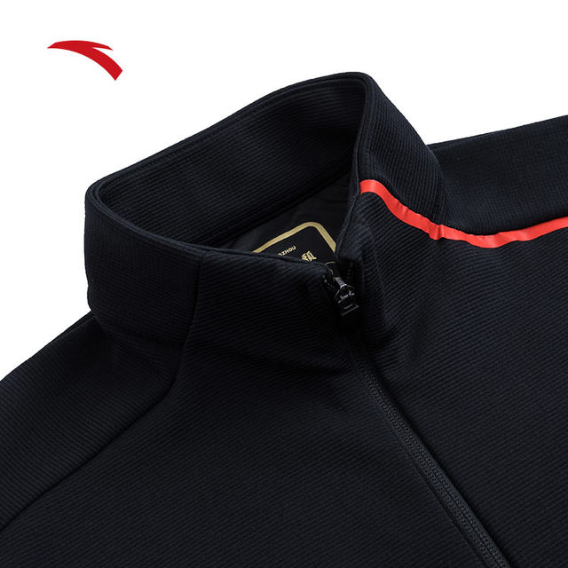 Anta plus velvet sports jacket 2025 spring new stand collar sports warm ...