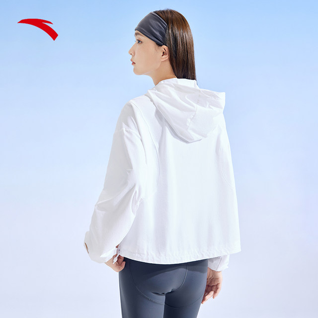 ANTA Sports Jacket Women's Woven Breathable Top Hooded Jacket Loose ...