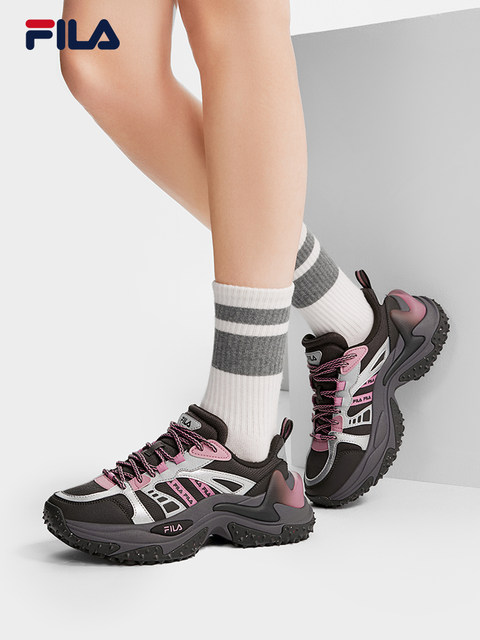 FILA official fish bone 3 generation dad shoes women's shoes new thick ...