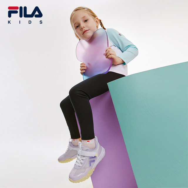 FILAKIDS FILA children's shoes children's running shoes 2024 autumn new men's and women's Velcro ...