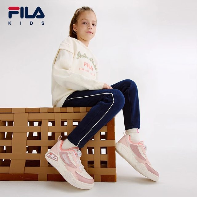 FILAKIDS Feile children's shoes children's board shoes 2024 Winter new men's and women's big ...