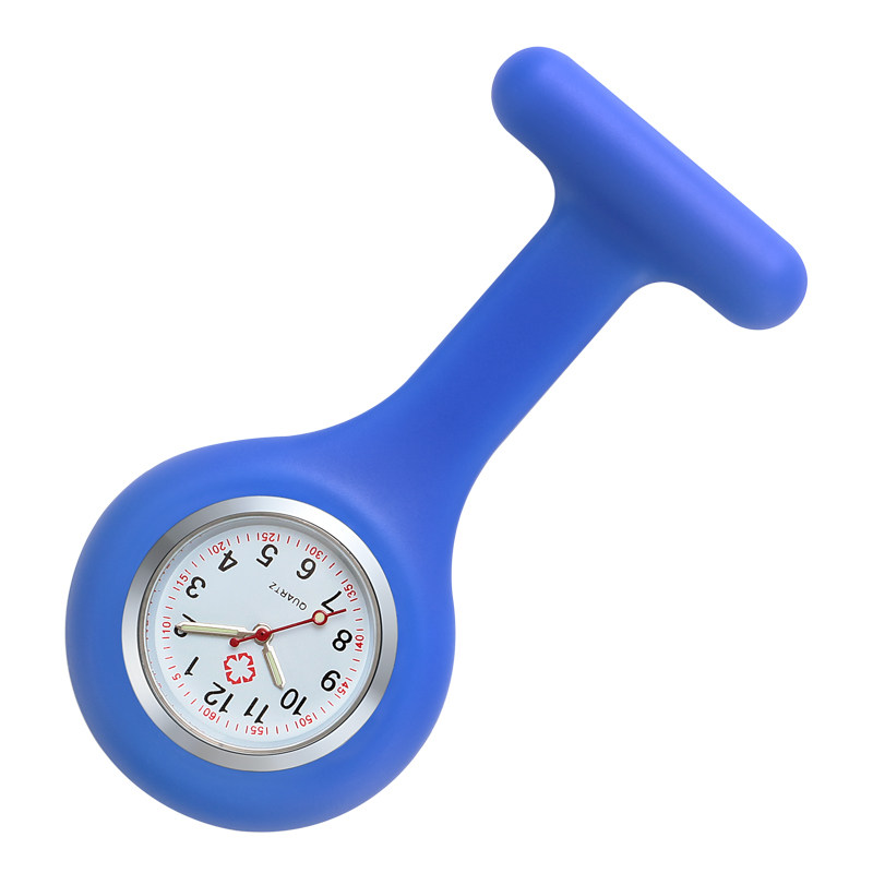 Silicone Nurse Watch Luminous Hanging Chest Pocket Portable Exam Watch