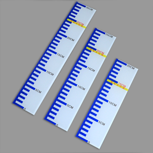 Water level mark warning sign water level ruler warning sign 4D water ...
