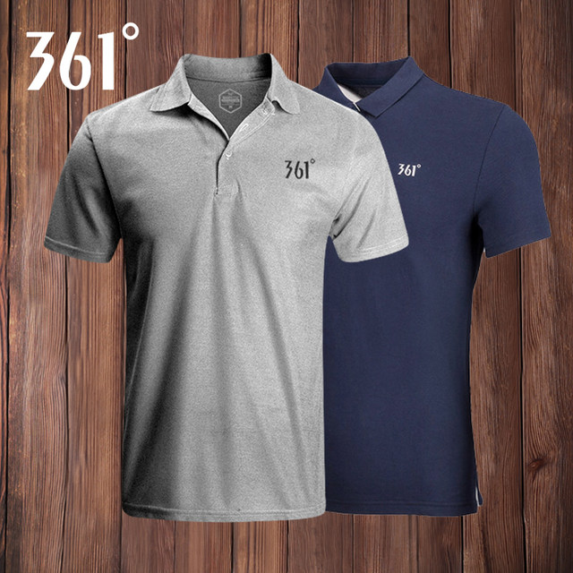 361 short -sleeved T -shirt men's lapel POLO shirt summer sports ...
